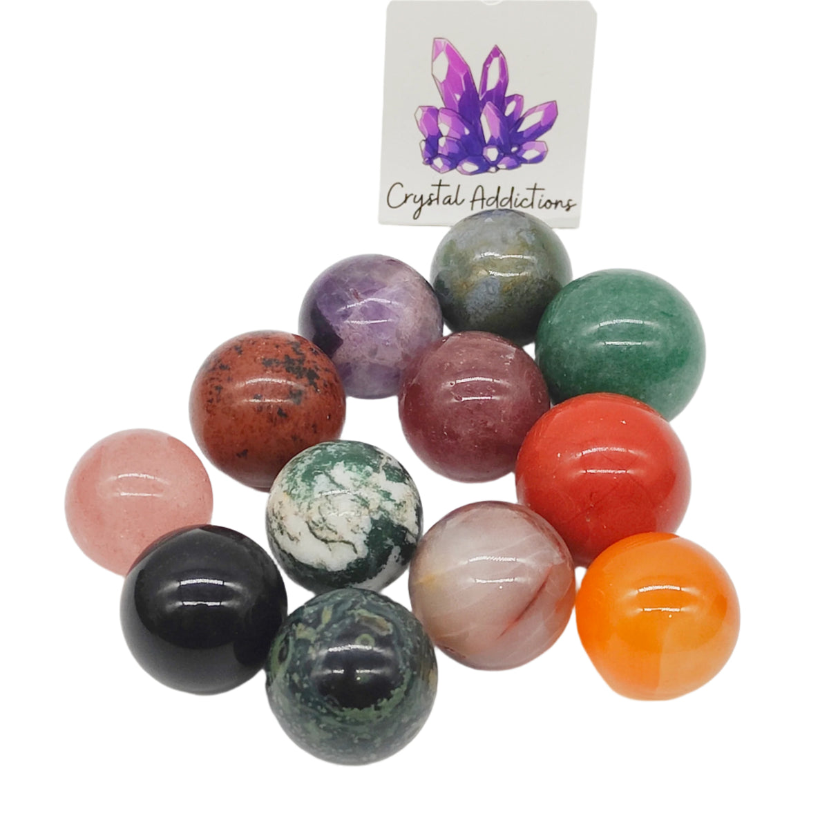 Small Mini Spheres Assorted – Crystal Addictions