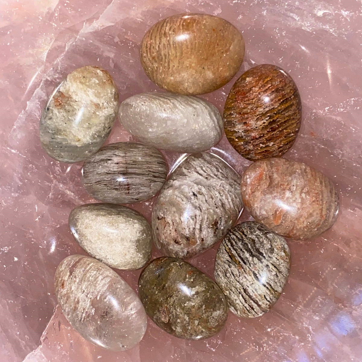 1000 Layer Garden Quartz Tumble – Crystal Addictions