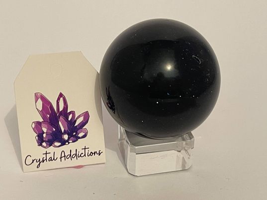 Blue Sandstone Sphere #105 – Crystal Addictions