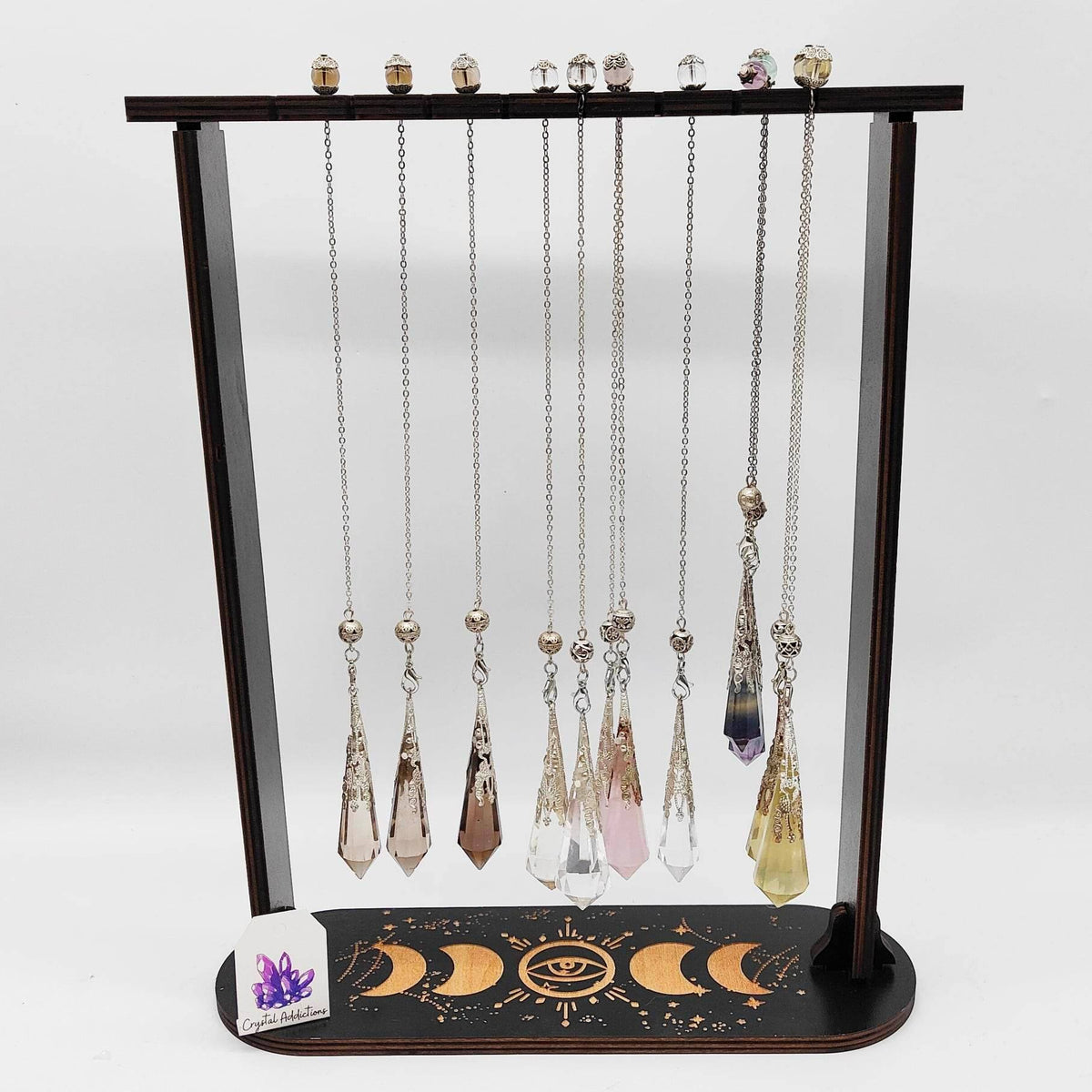 Wooden Pendulum Display Stands - x2 variants – Crystal Addictions