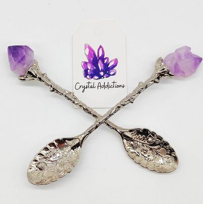 Amethyst Root Altar Spoon – Crystal Addictions