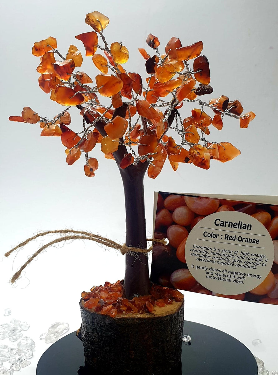 Carnelian Chip Wishing Tree – Crystal Addictions