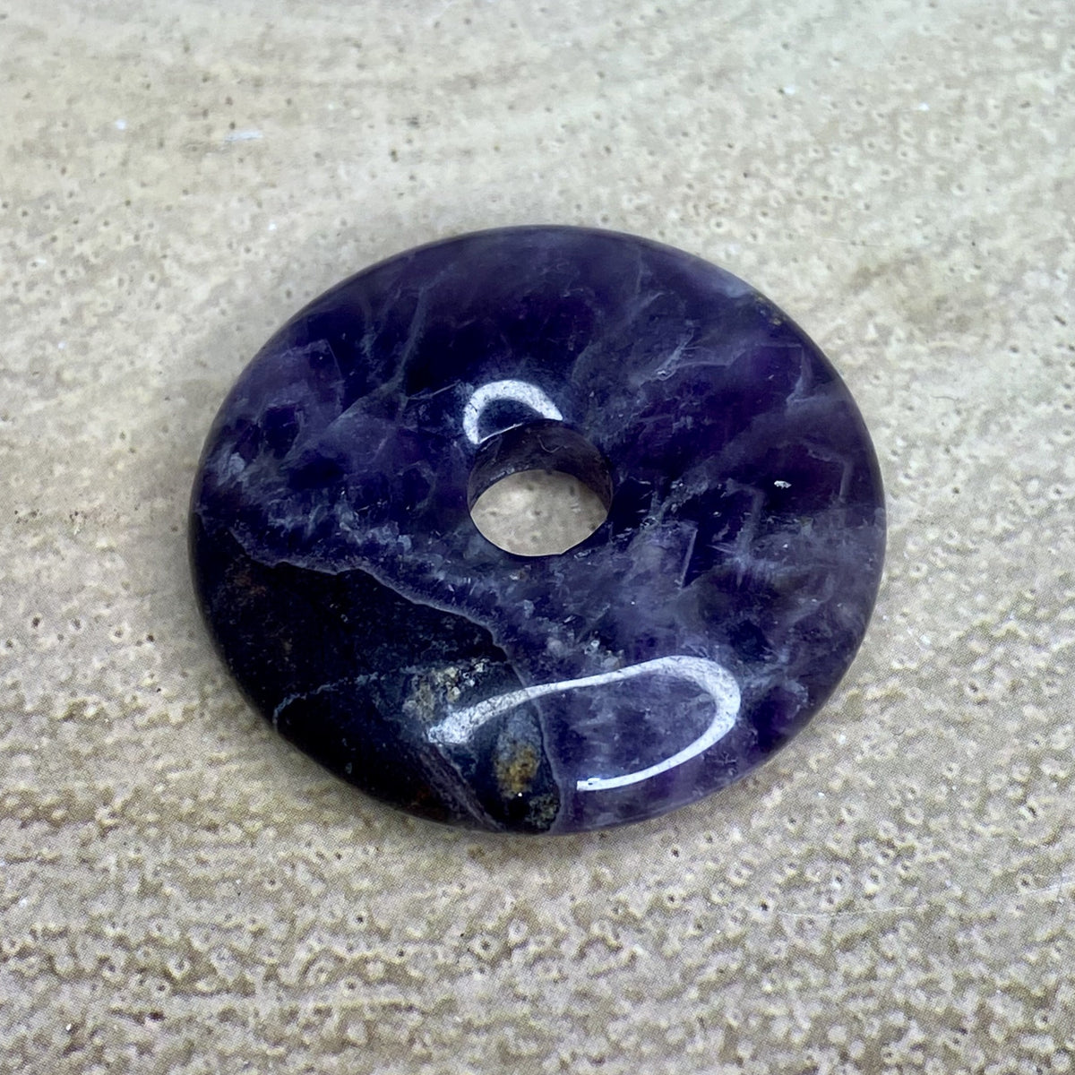 Chevron Amethyst Donut – Crystal Addictions