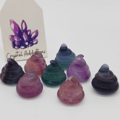 Rainbow Fluorite Mini Poop – Crystal Addictions