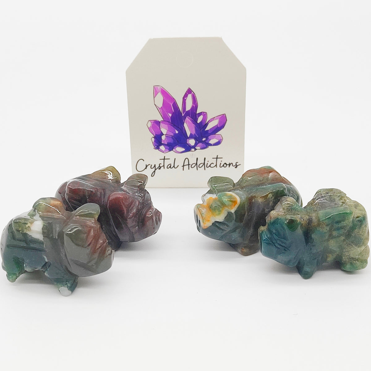 Ocean Jasper Mini Flying Pigs – Crystal Addictions