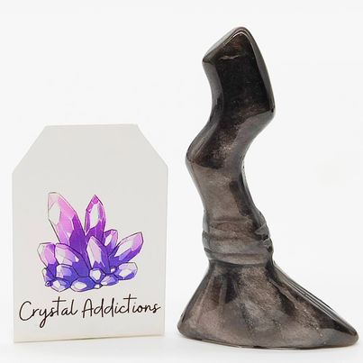 Silver Sheen Obsidian Broomstick # 108 – Crystal Addictions